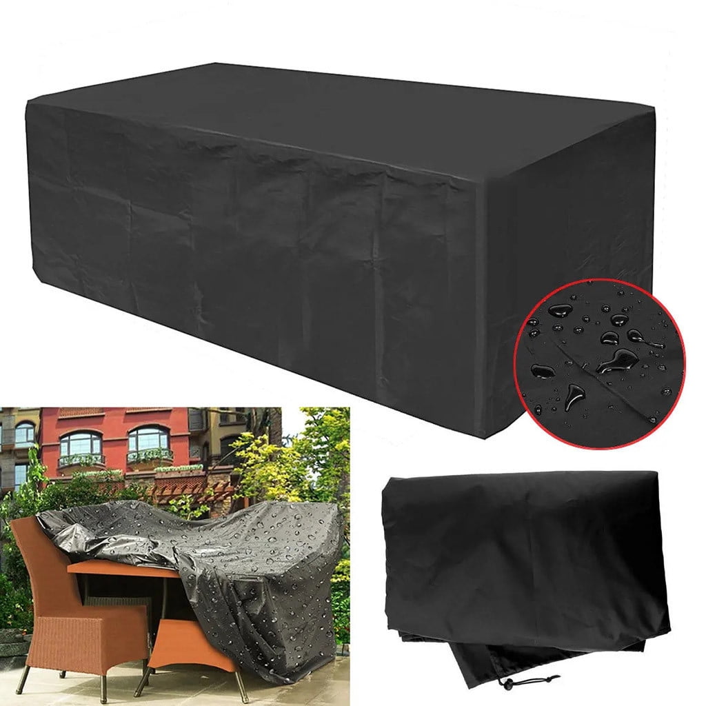 Nsxcdh Garden Table Cover 420d Polyester,Waterproof Windproof Tear ...
