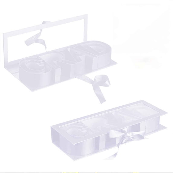 Nsxcdh Graduation Gift Box Alphabet Flower Box Packaging Decorative ...