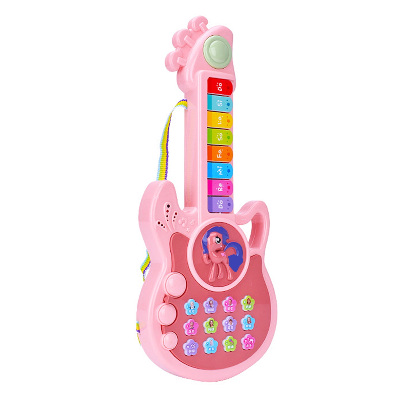 Nsxcdh Kids Handheld Musical Electronic Toy Guitar with Music Drum ...