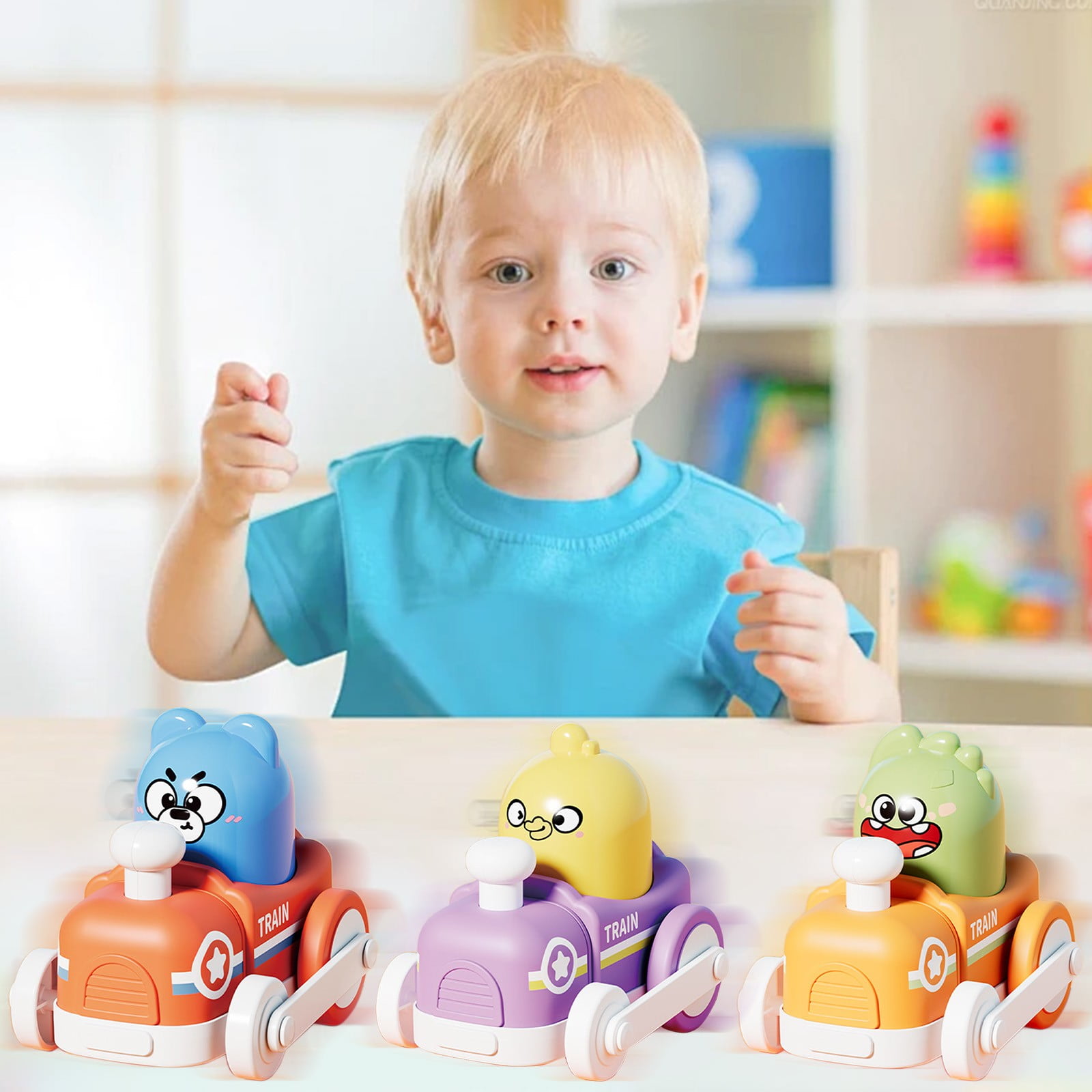Nsxcdh Kids Toys Animals Press and Go Toy Car for Babies Encourages ...