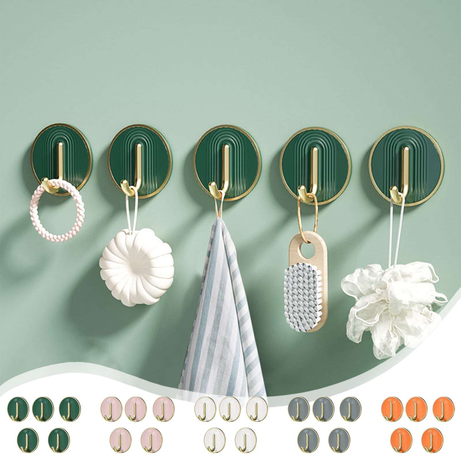 Nsxcdh Kitchen Utility Hooks No Punching Green Dormitory Miscellaneous ...