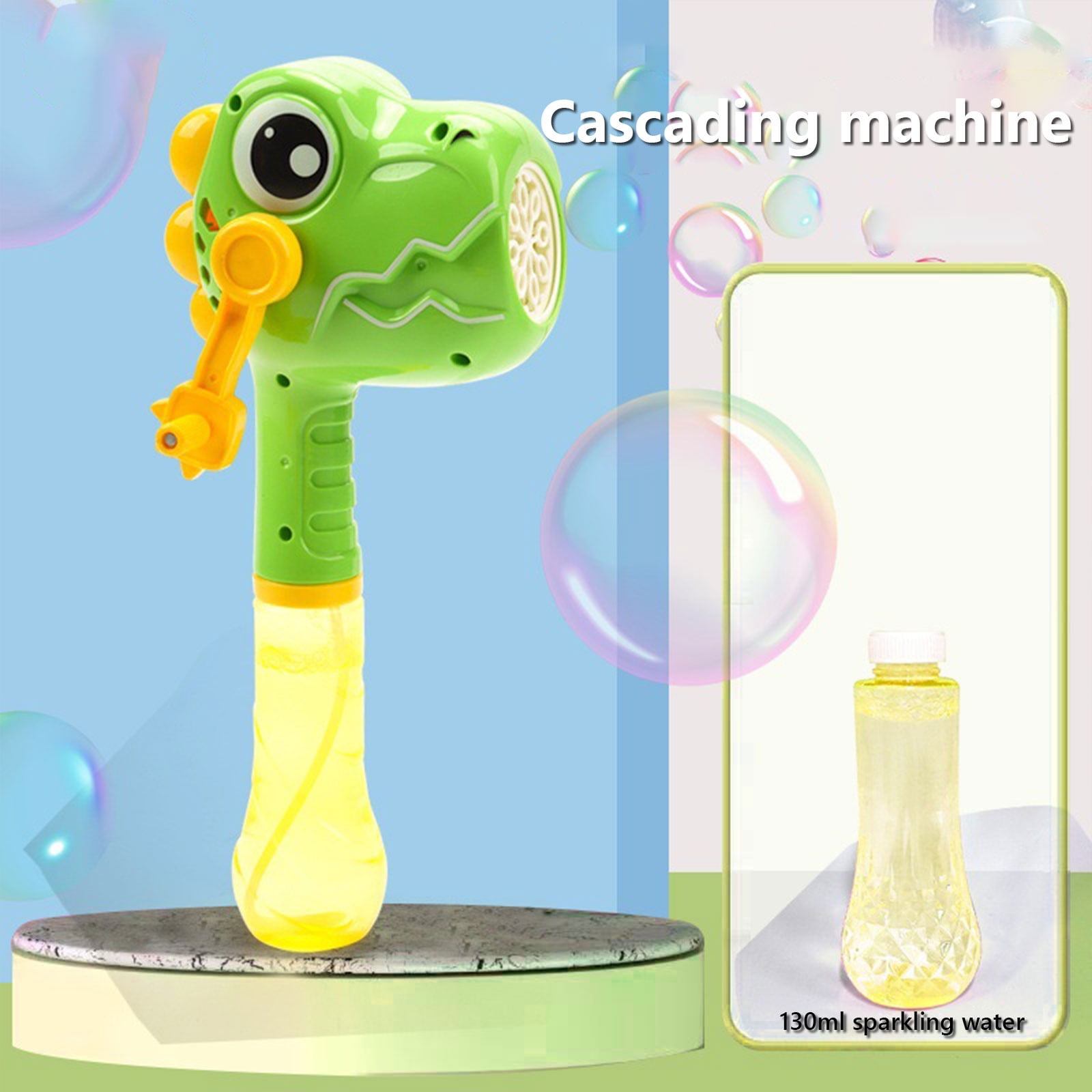 Nsxcdh Manual Bubble Machine Toy with Cute Dragon Design Multi-Hole ...