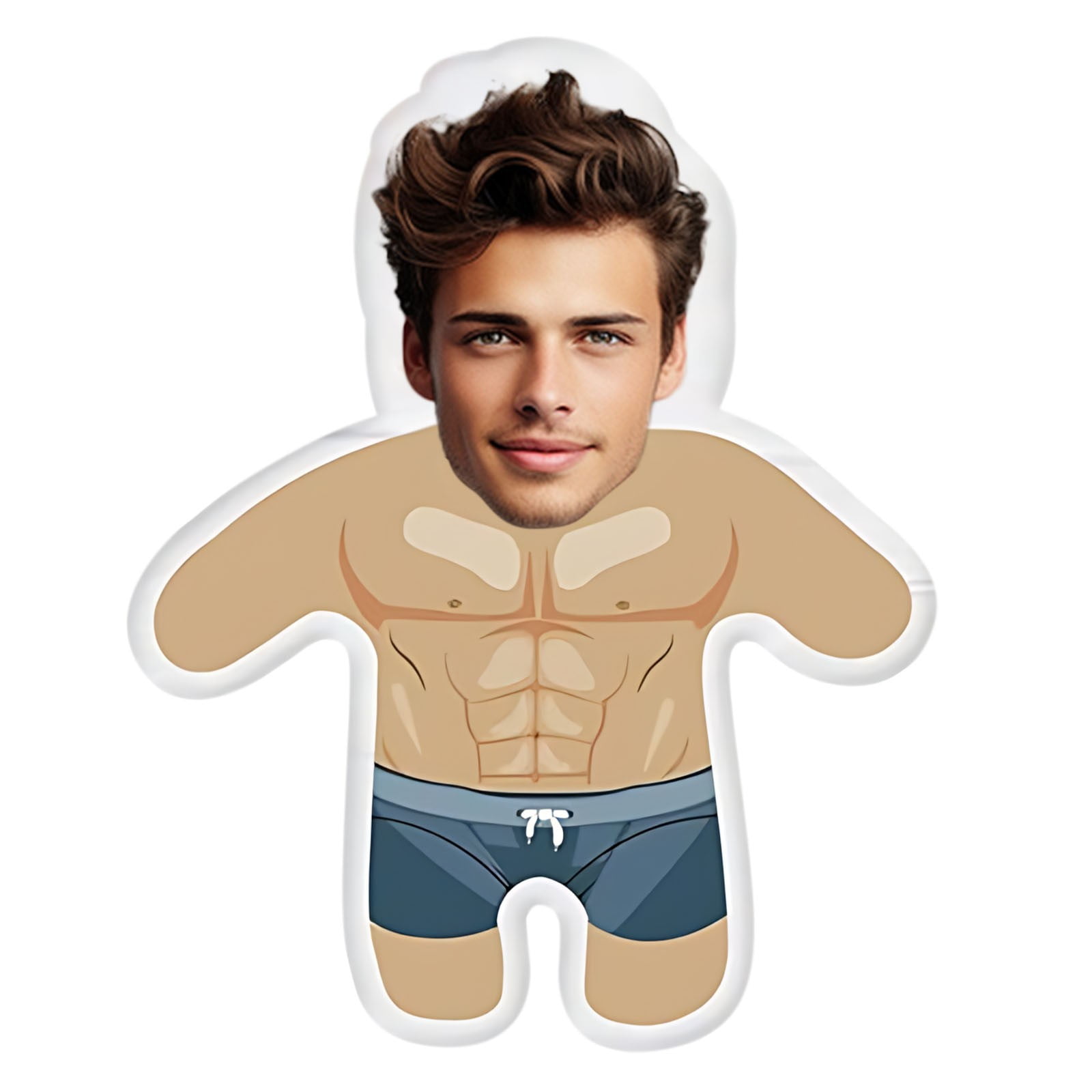 Nsxcdh Personalized Body Pillow Human Figure Cushion Printed Face on ...