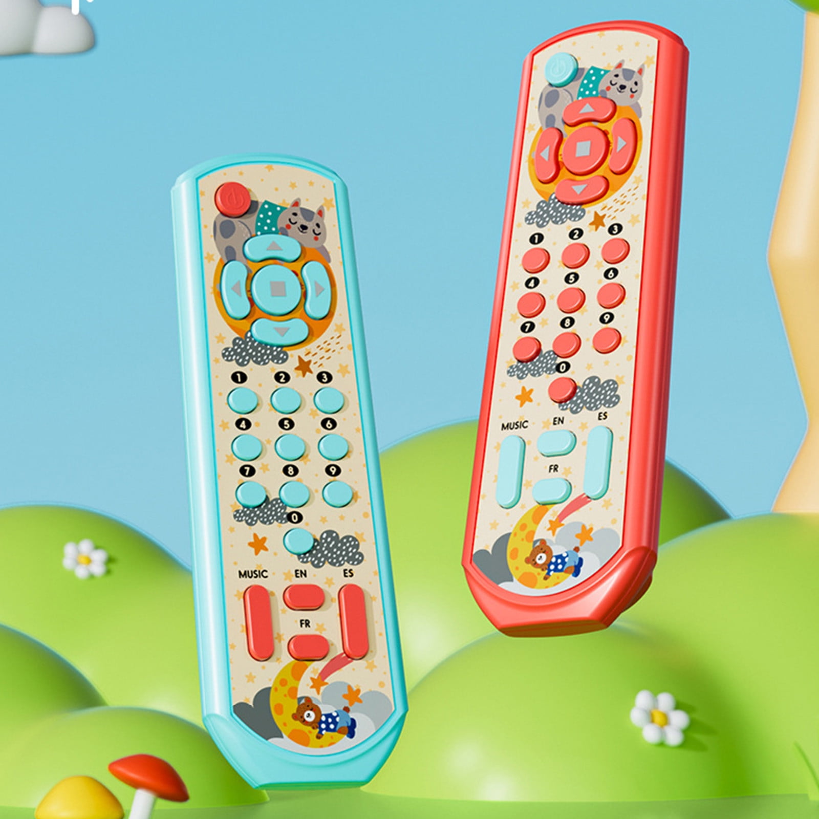 Nsxcdh Safe Plastic Toys for Toddlers Kids TV Simulation Remote Control ...