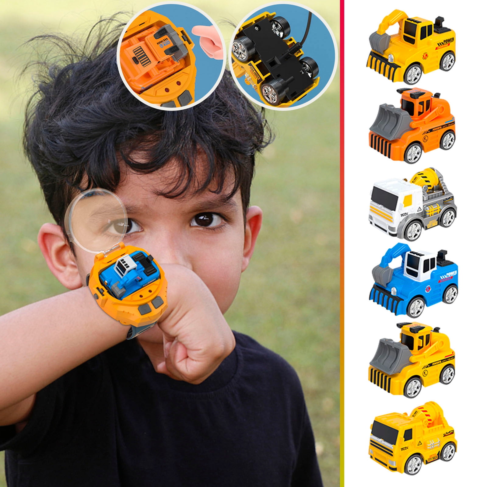 Nsxcdh Safe Plastic Toys for Toddlers Mini Watch Remote Control Car ...