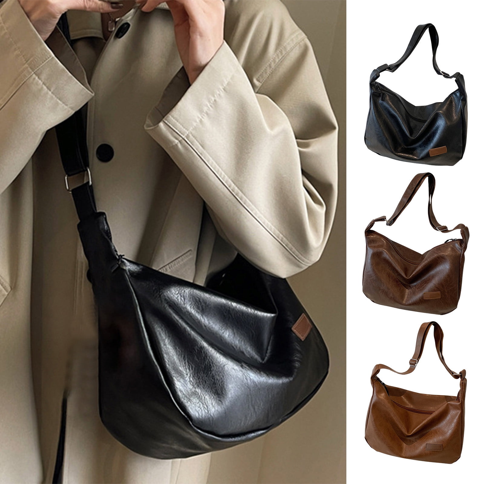 Nsxcdh Casual Shoulder Bag for Women Bags For Women Soft Foldable Vegan ...