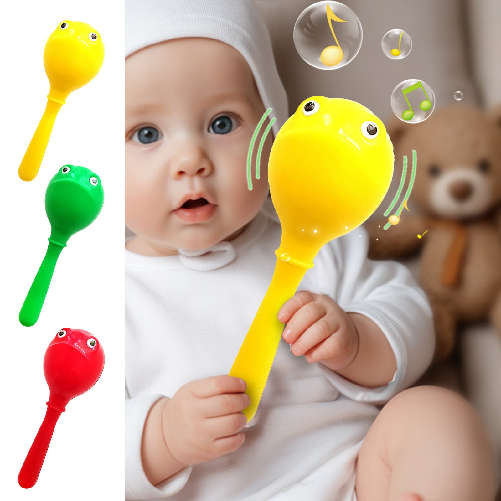 Nsxcdh Savings Orff Musical Instrument Toy for Kids, Round Head Plastic ...