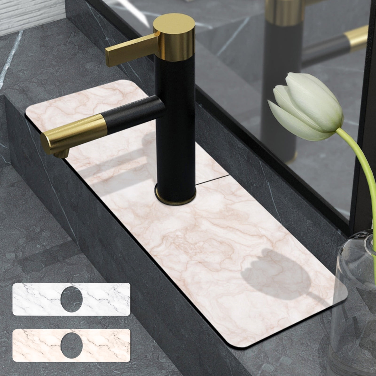 Nsxcdh Savings Rubber Faucet Splash Pad Sink Tray, Drip Catcher Mat ...