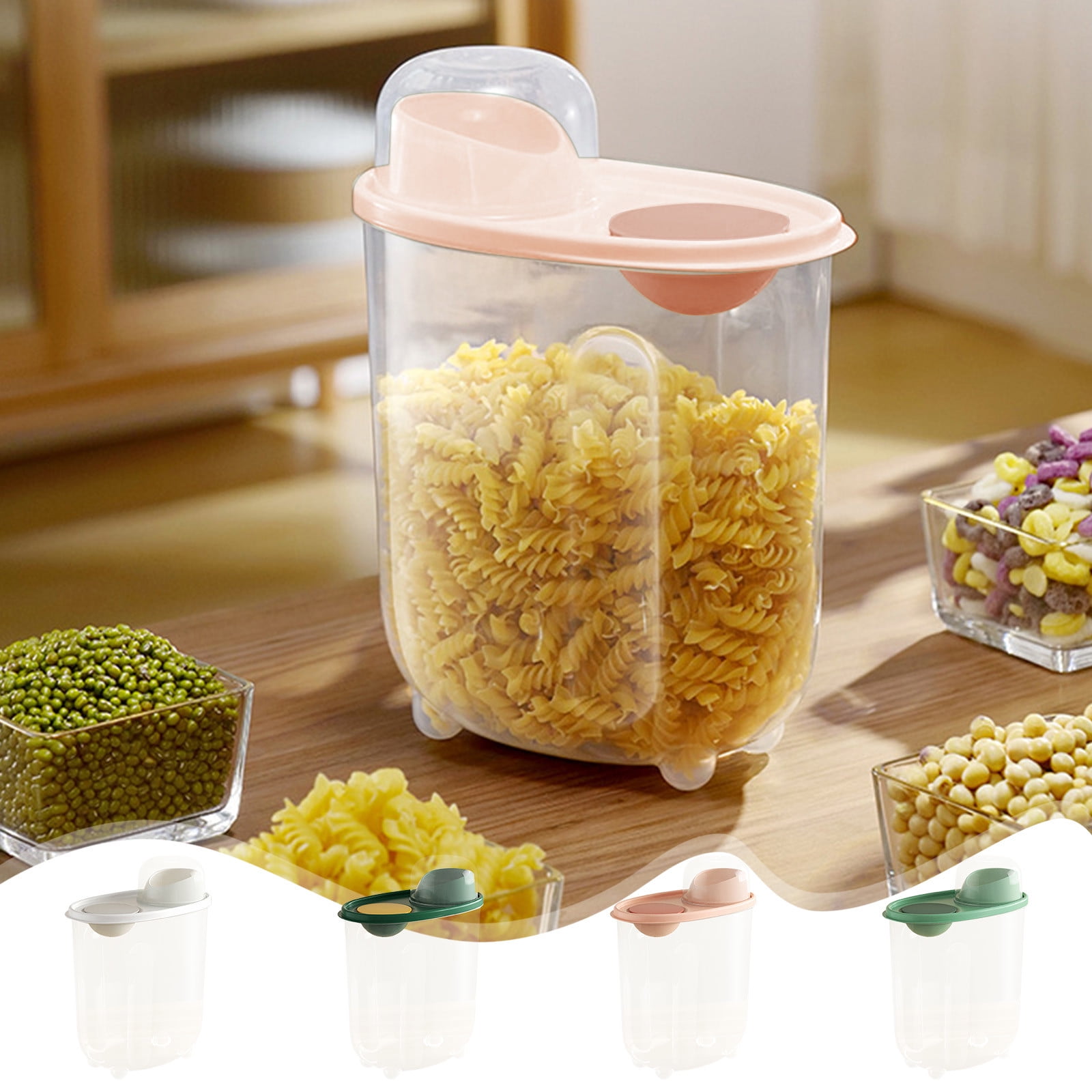 Nsxcdh Savings Sealed Rice Container with Moisture-Proof Design, Large Capacity Grain Storage ...