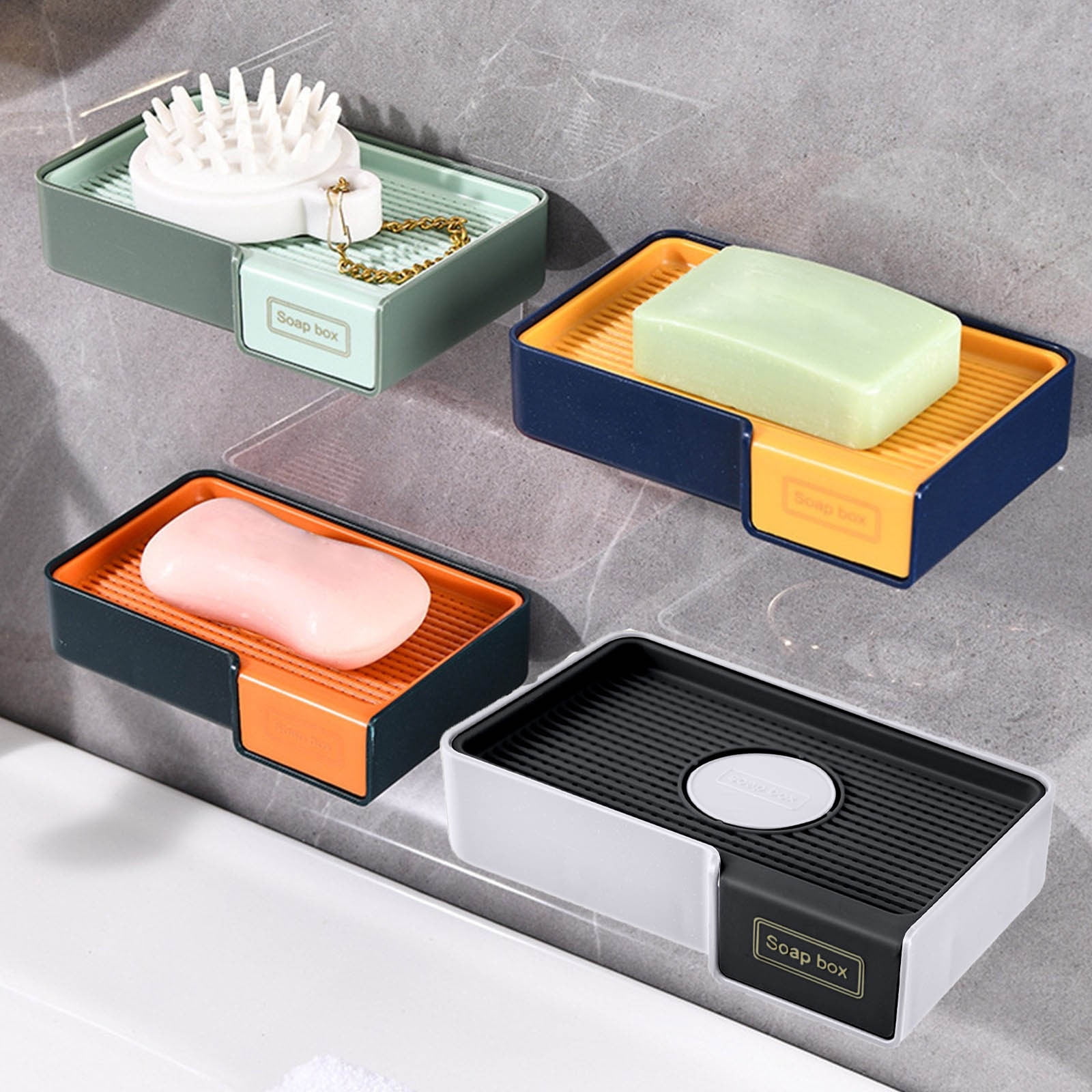 Nsxcdh Savings Soap Box with Lid and Drainage, European Style Bathroom ...