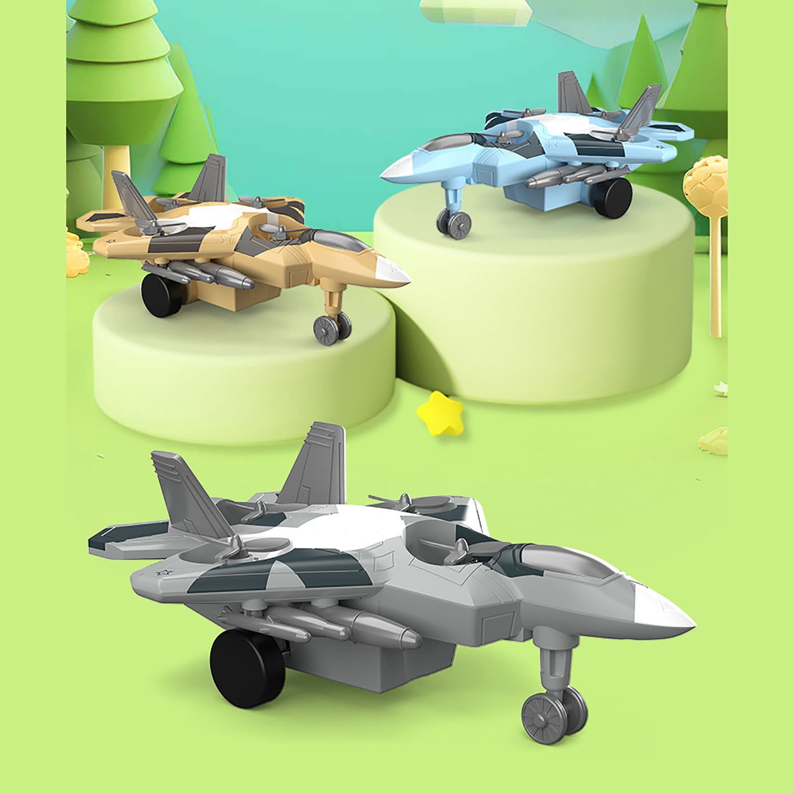 Nsxcdh Sensory Toys for Early Learning Inertial Drive Fighter 360 Stunt ...
