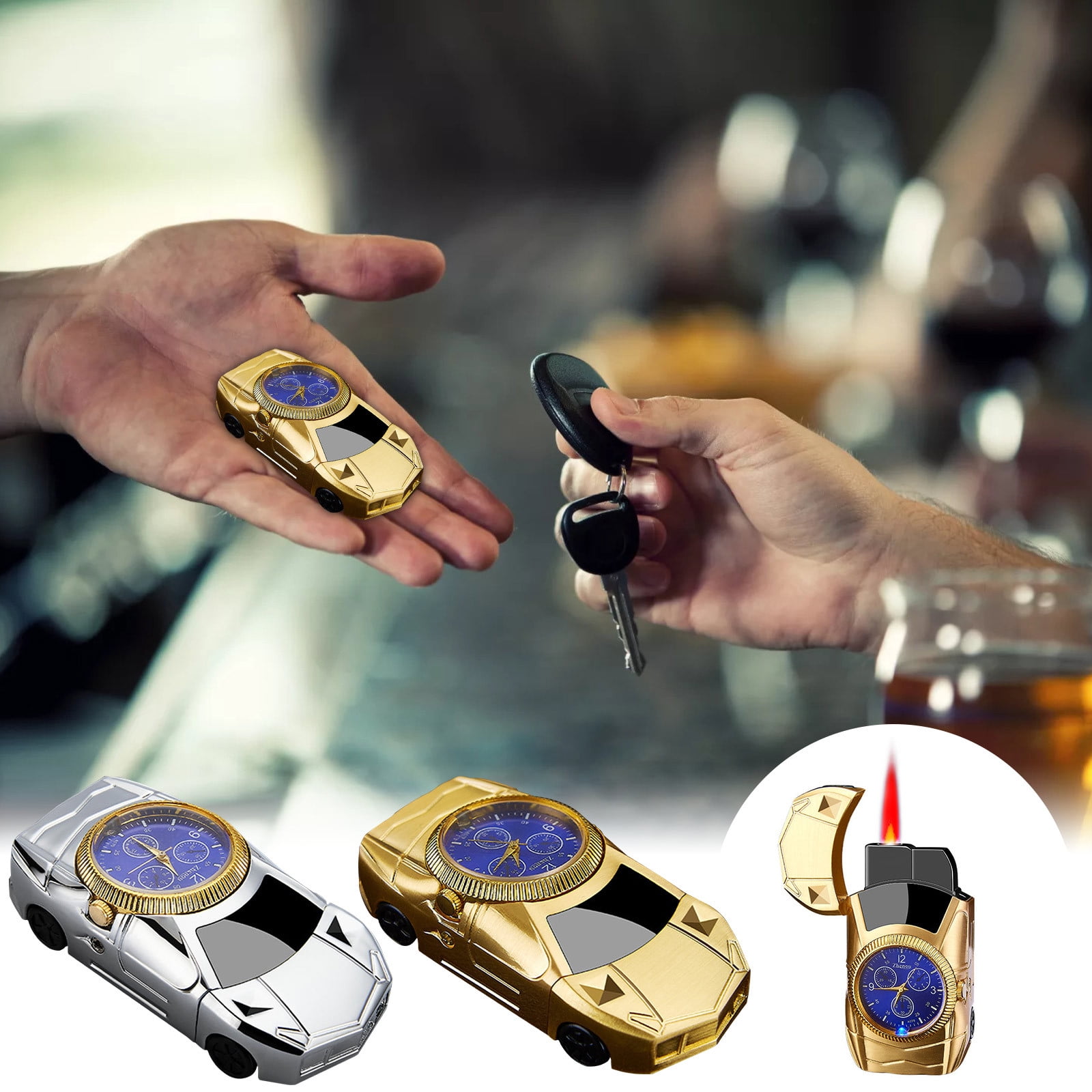 Nsxcdh Sports Car Watch Lighter Windproof Butane Torch Refillable,Real ...