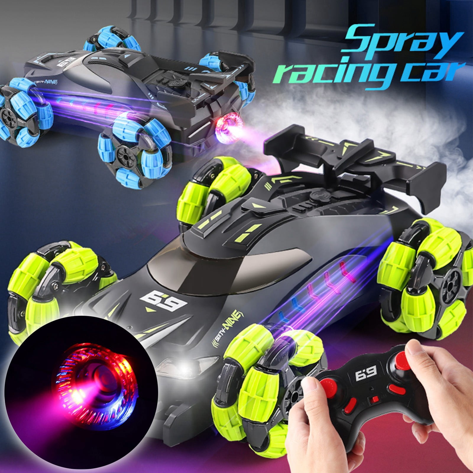 Nsxcdh Stem Building Toys for Kids 4WD Drifting Car Toy Light Music ...