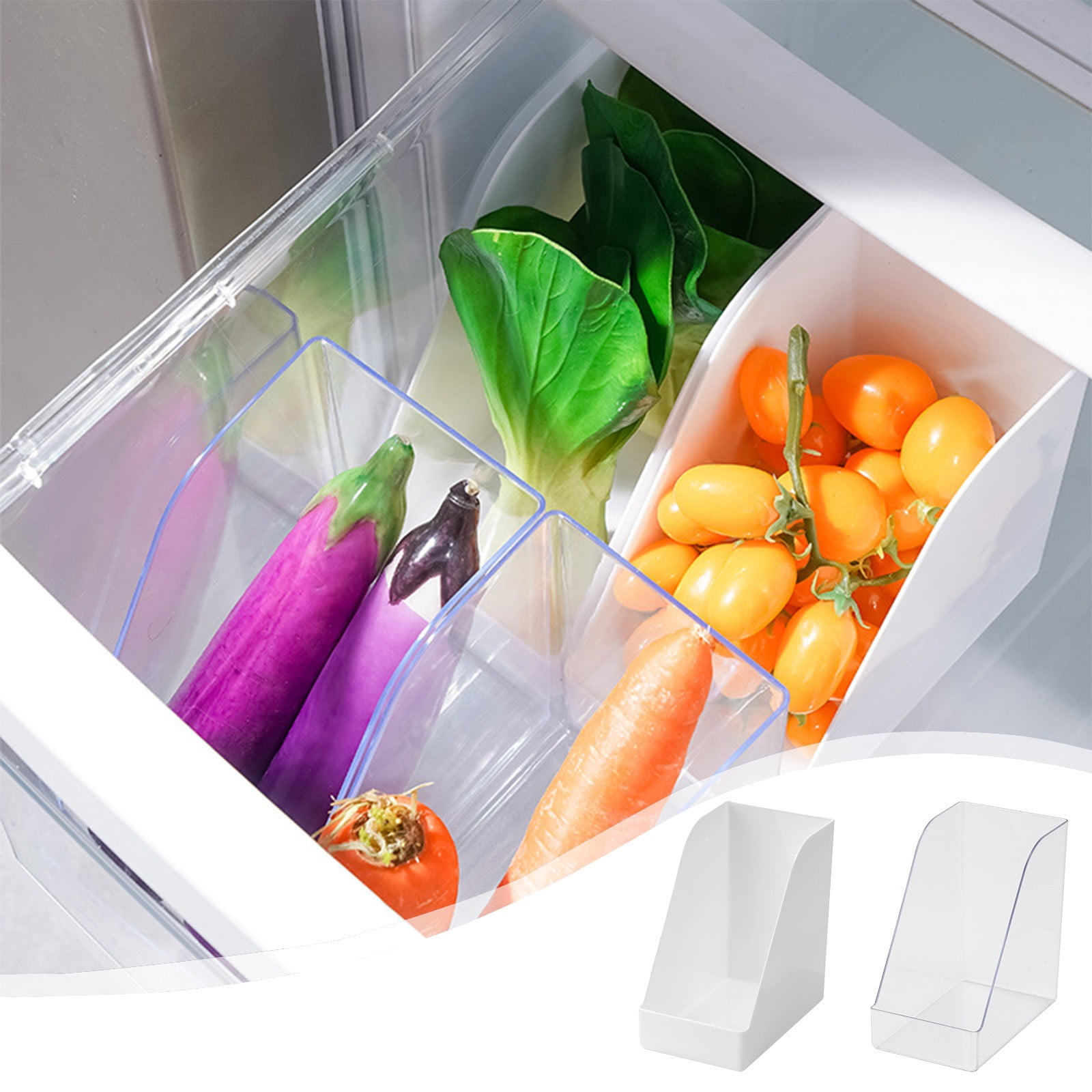 Nsxcdh Storage Organizer Bin Slanted Plastic Countertop Bin Compact ...