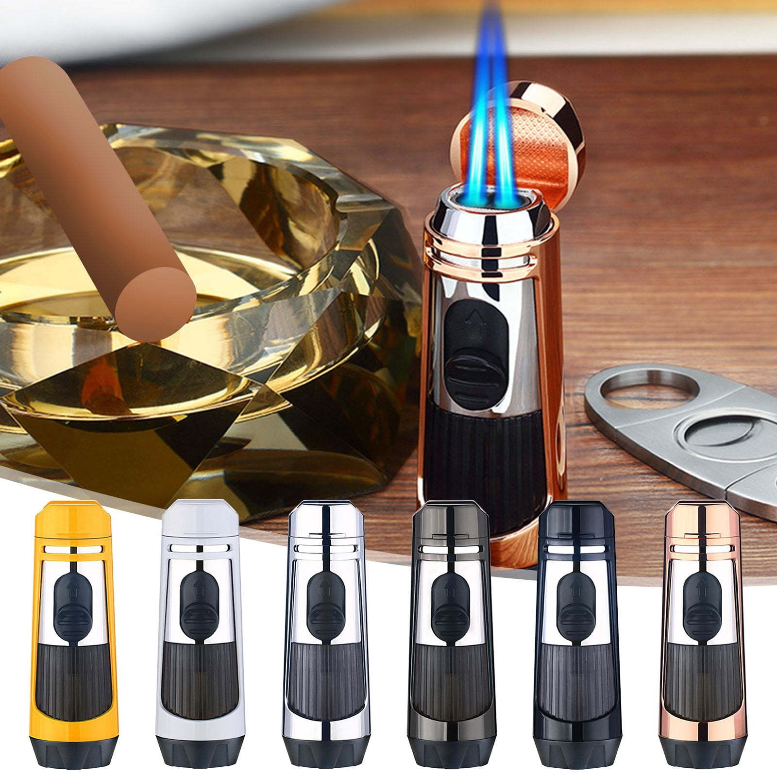Nsxcdh Torch Lighter Butane for Candle Camping BBQ Kitchen,Windproof ...