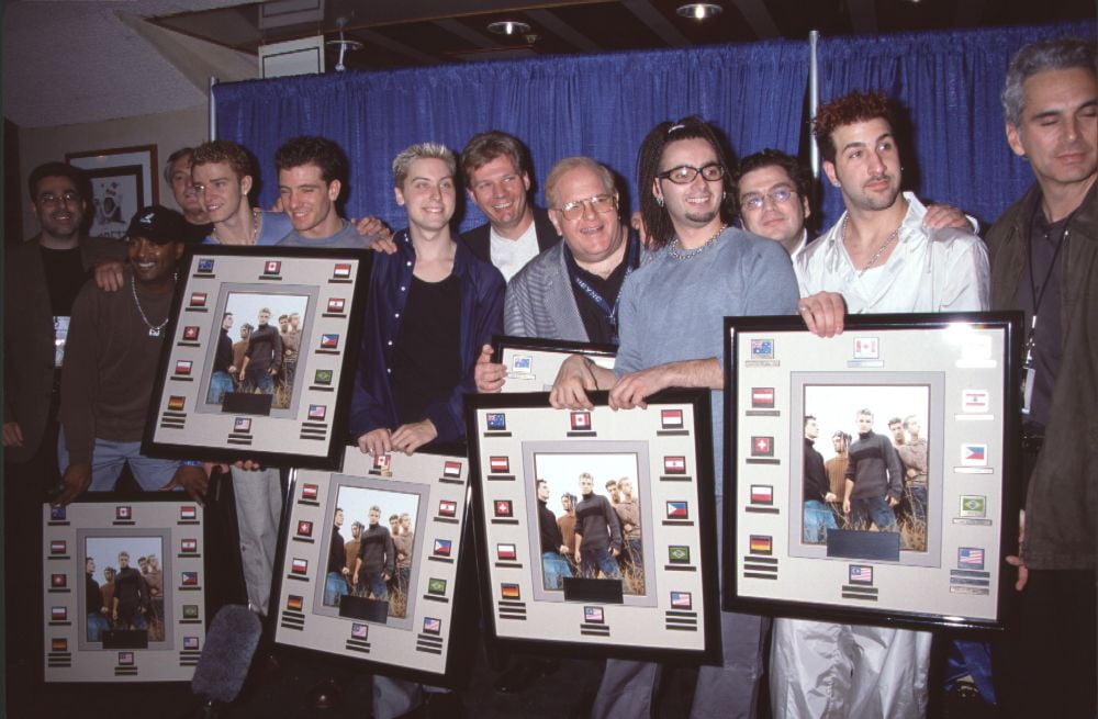 Nsync Holding Frames With Lou Pearlman Photo Print (8 x 10) - Item ...