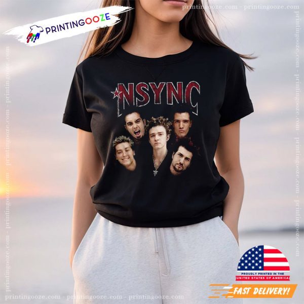 Nsync Pop Band Tee Nsync Merch - Walmart.com