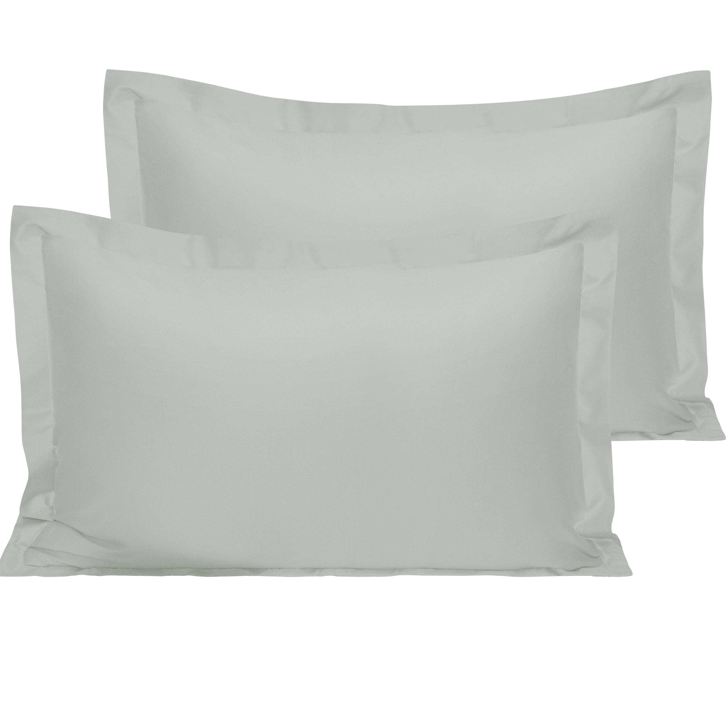 Ntbay 2 Pack 1800 Thread Count Cotton Queen Pillow Shams, Super Soft and Breathable Oxford ...