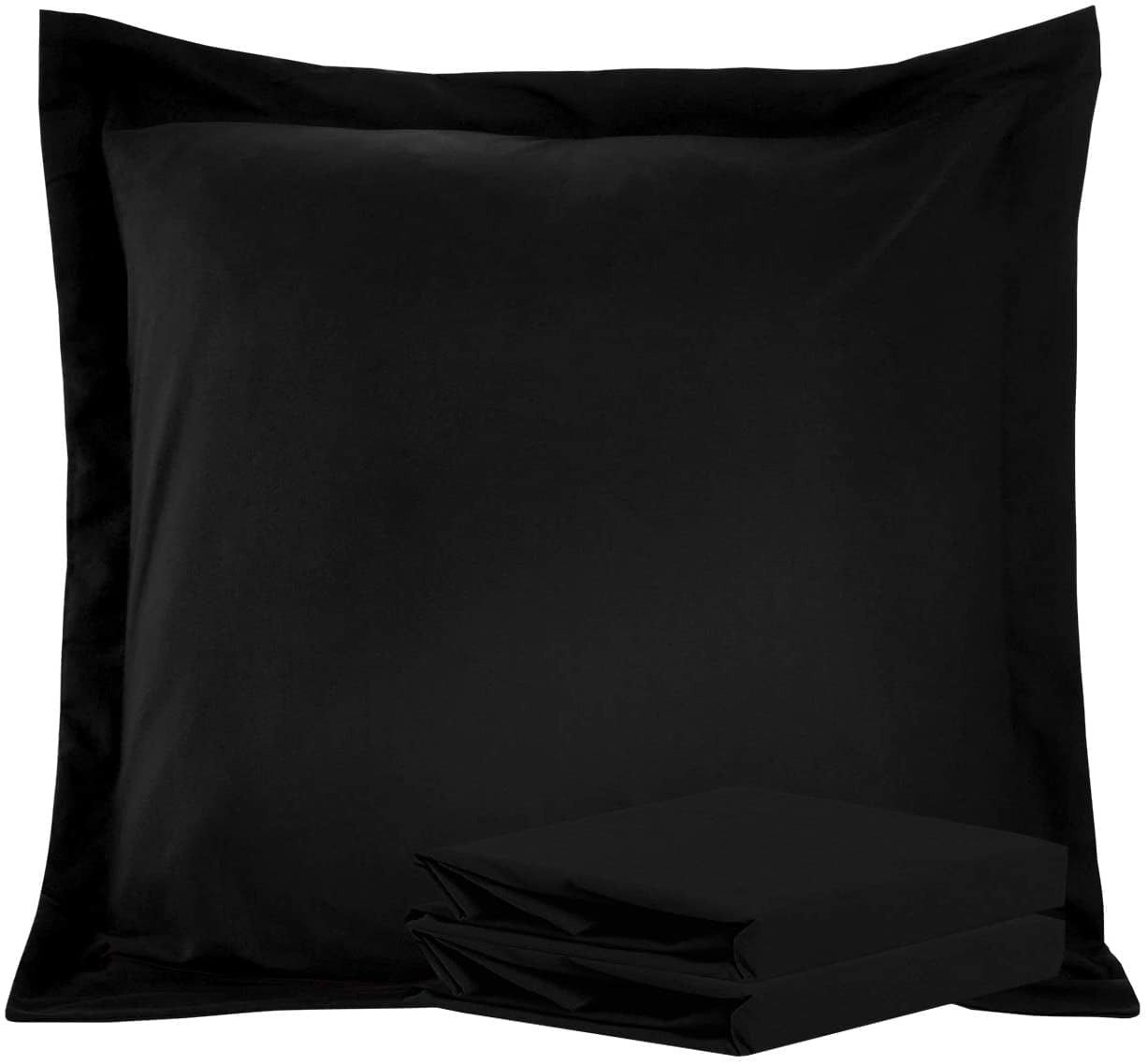 Ntbay 2 Pack Double Brushed Microfiber Euro Pillow Shams, Super Soft ...