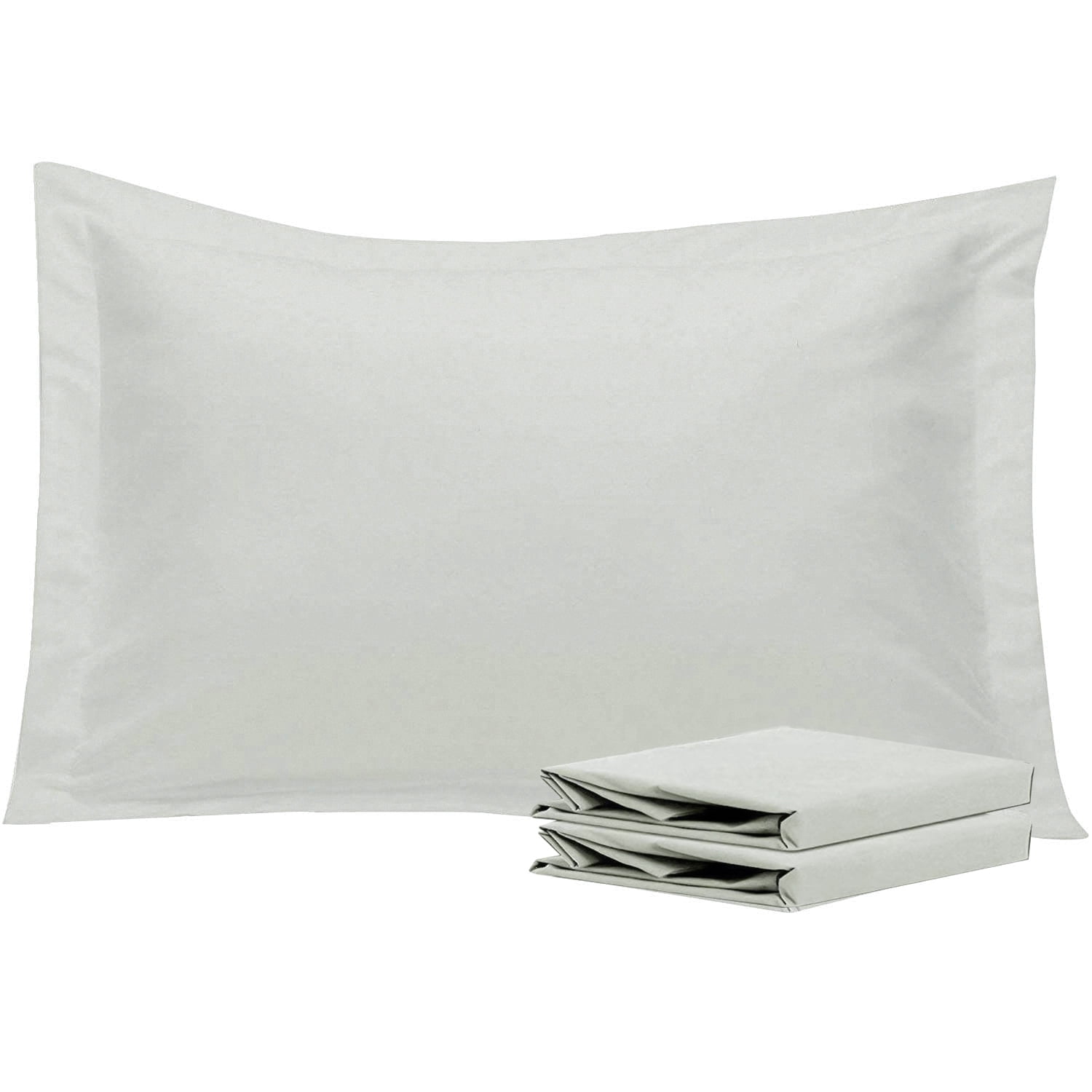 Ntbay 2 Pack Double Brushed Microfiber Standard Pillow Shams with 2 ...