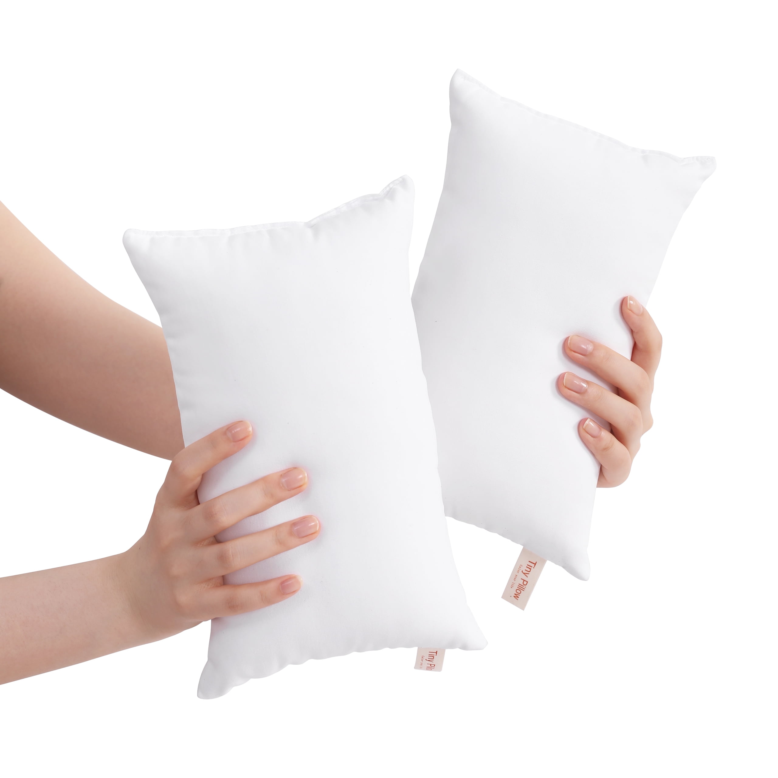 Ntbay 2 Pack Microfiber Soft Tiny Pillows, Machine Washable Travel ...