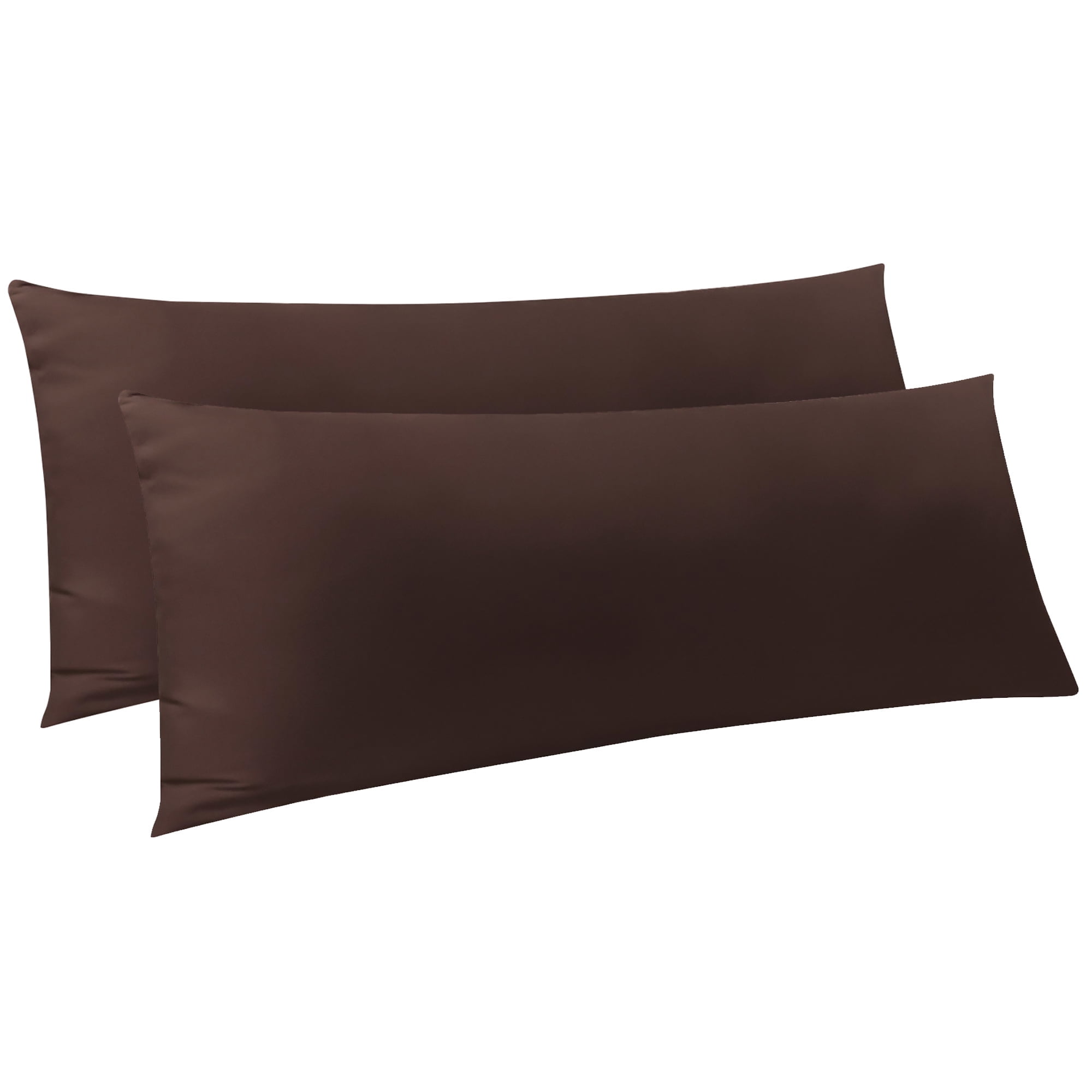 NT Bay, Microfiber Body Pillowcase, 20" x 54", Dark Brown 2pk - Walmart.com