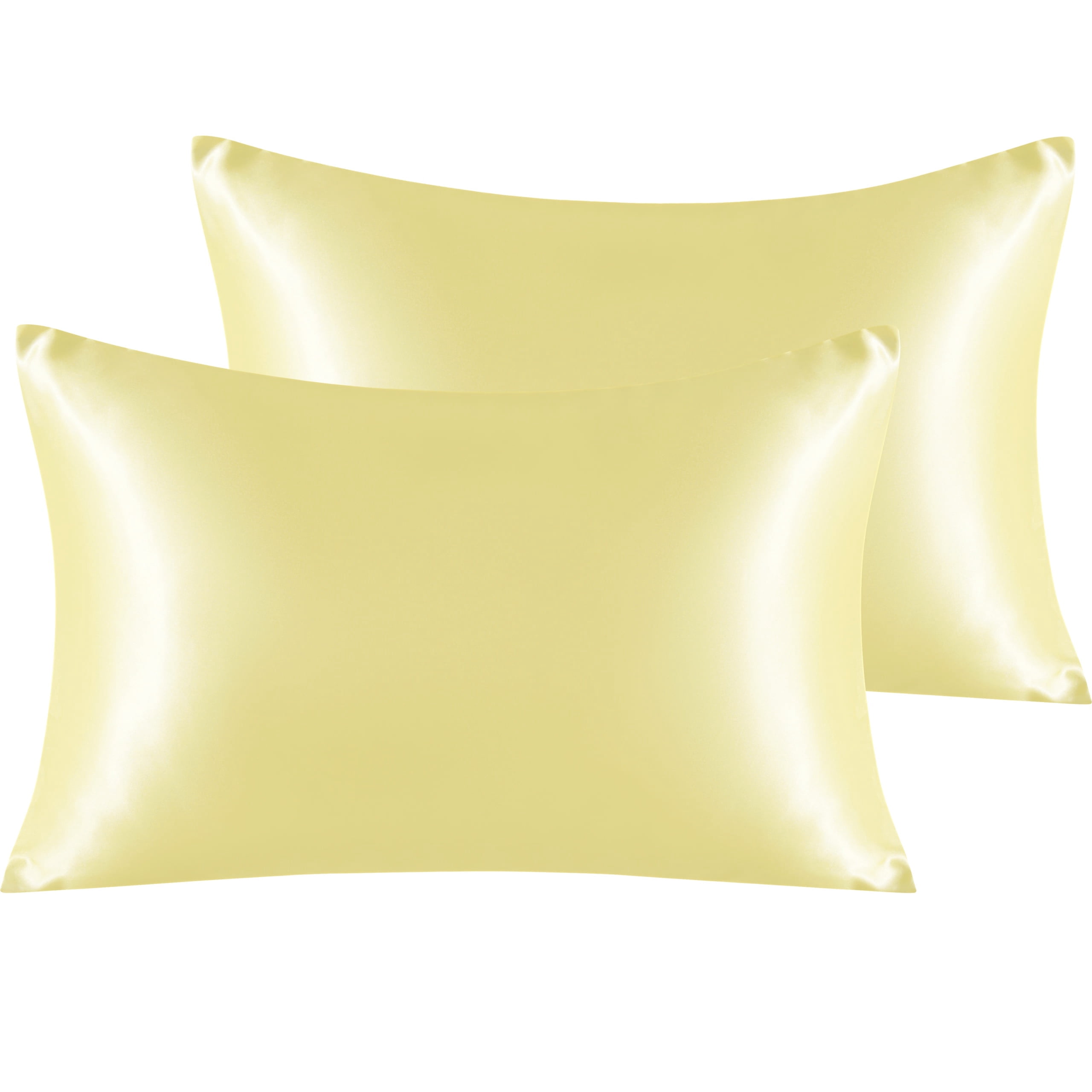 Ntbay 2 Pack Silky Satin Queen Pillowcases for Hair and Skin, Luxury ...