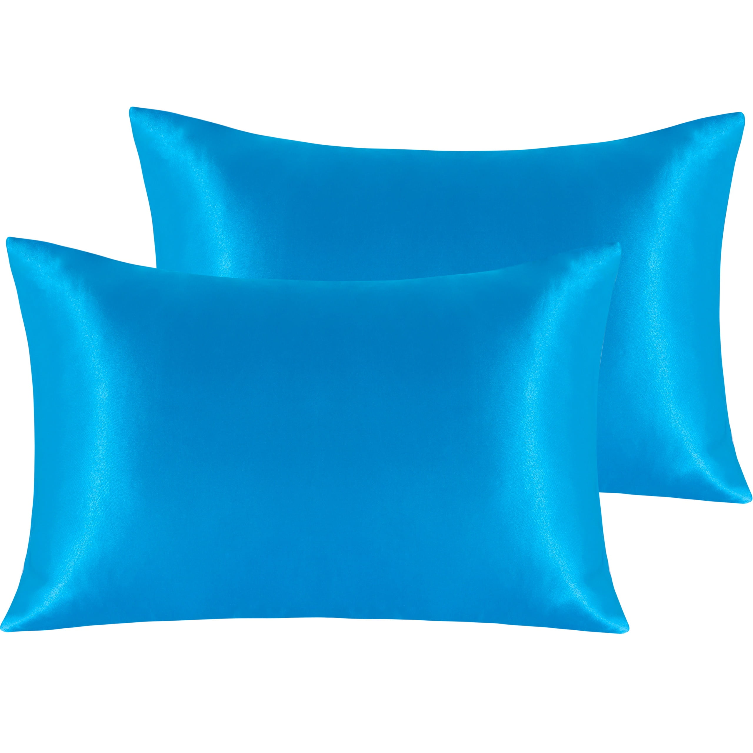 Ntbay 2 Pack Silky Satin Standard Pillowcases for Hair and Skin, Luxury ...
