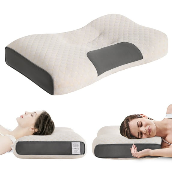 Ntbay Soft Neck Protection Pillow, Breathable Memory Foam Pillow for ...