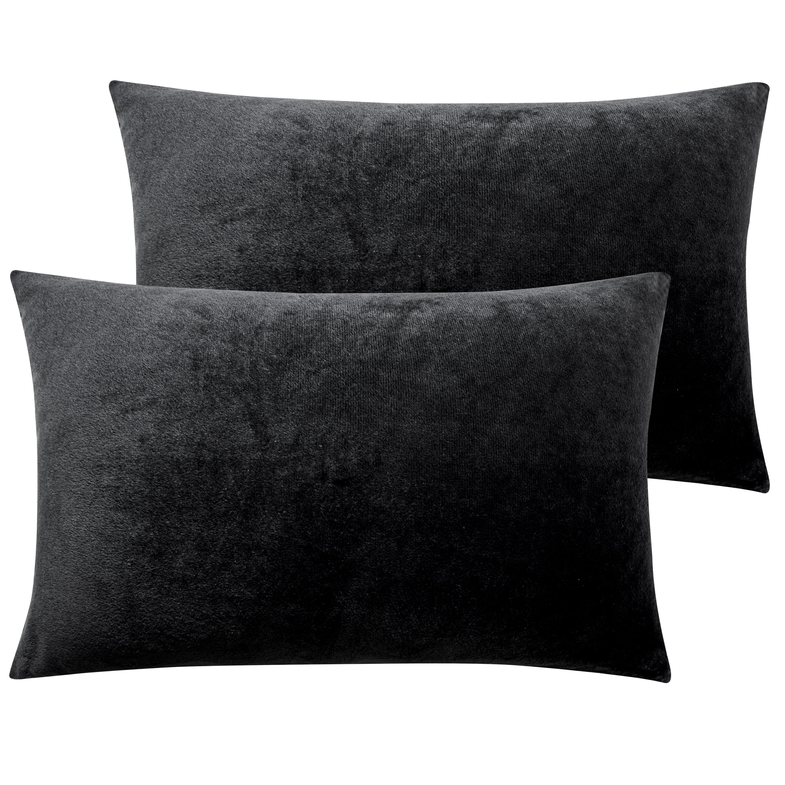 Ntbay Silky Velvet Queen Pillowcases, 2 Pack, Hidden Zippered, Luxury ...