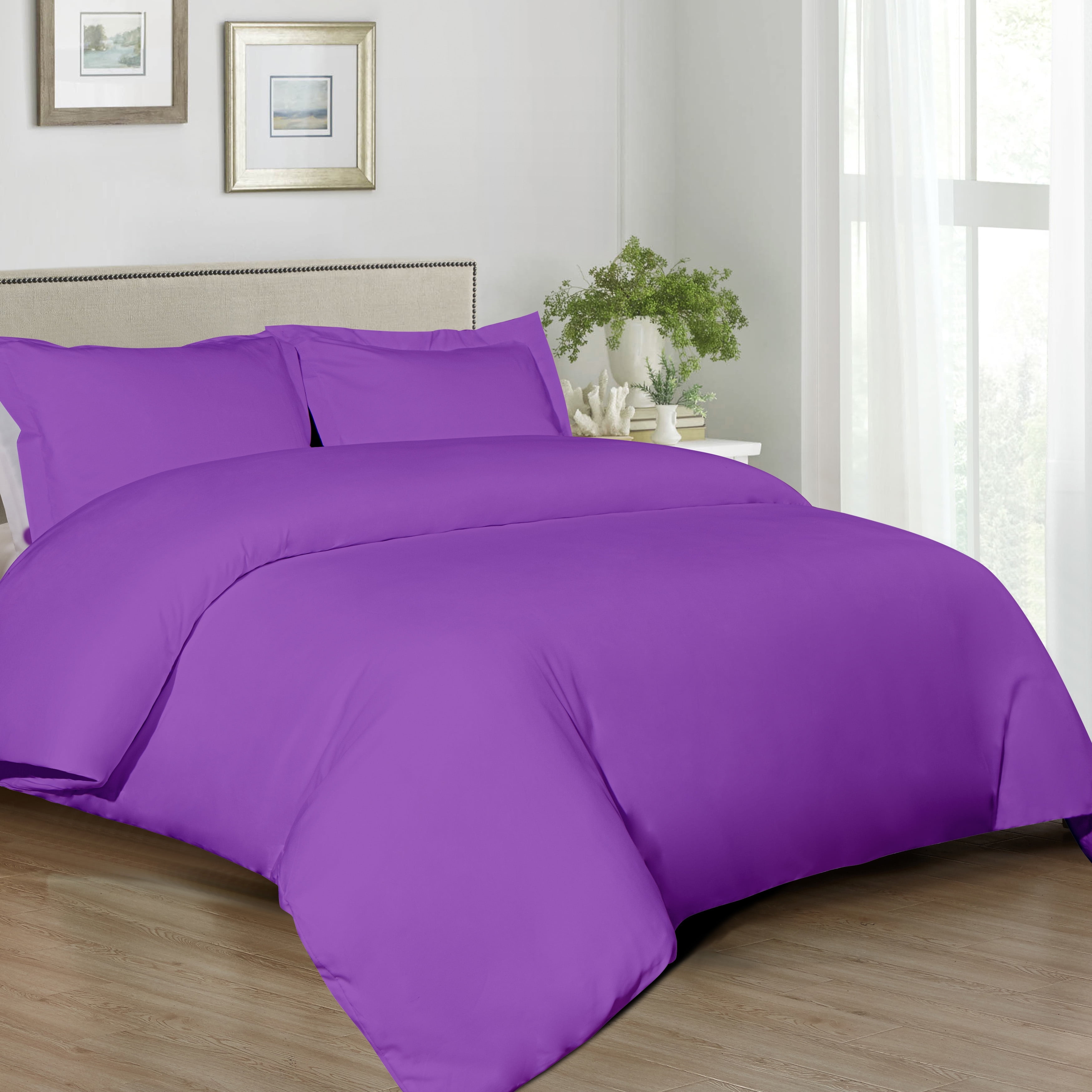 Ntbay 3-Piece Ultra Soft Microfiber King Duvet Cover Set, Include ...