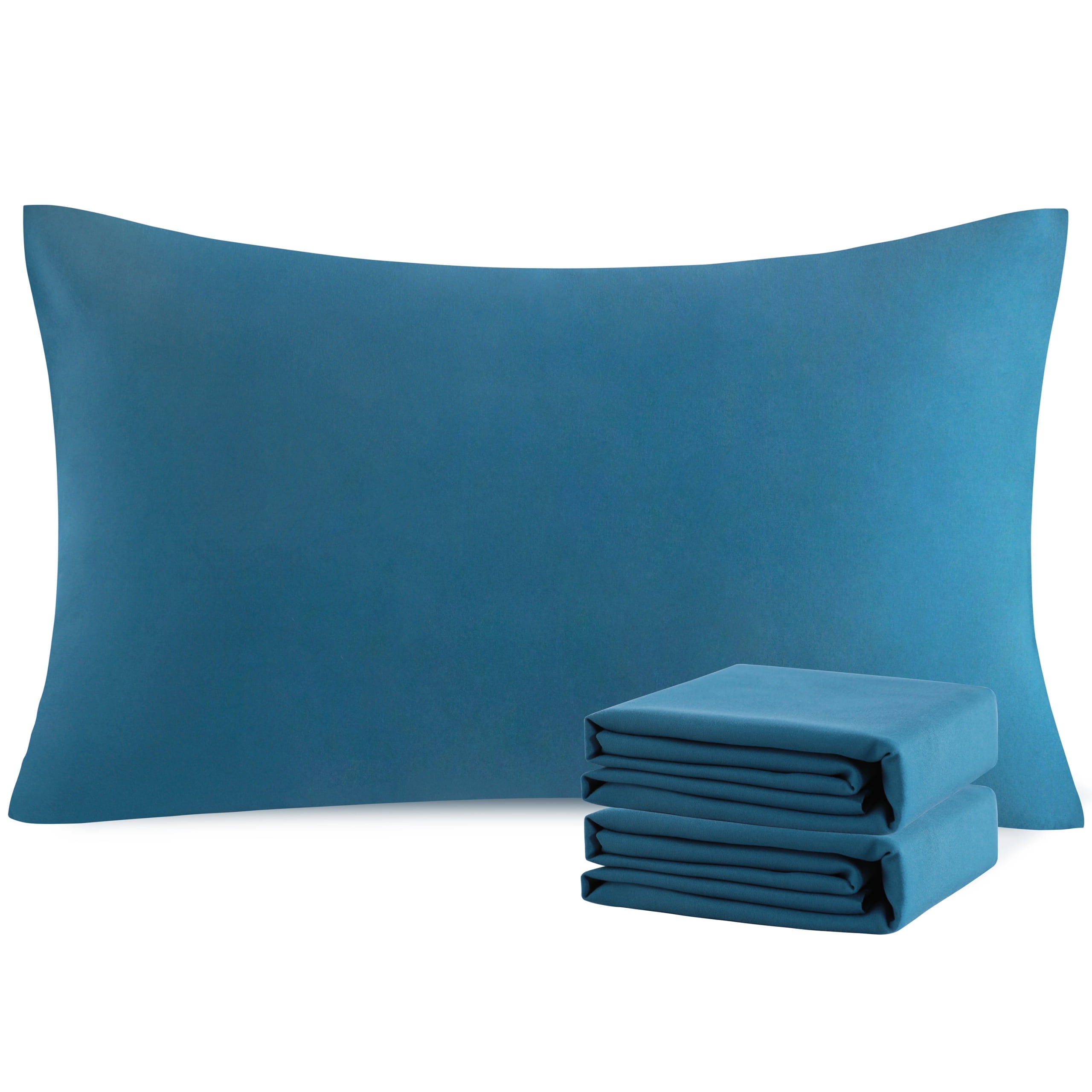 NT Bay, Microfiber Pillowcase Set, 2 Pack, King Size Slate Blue ...
