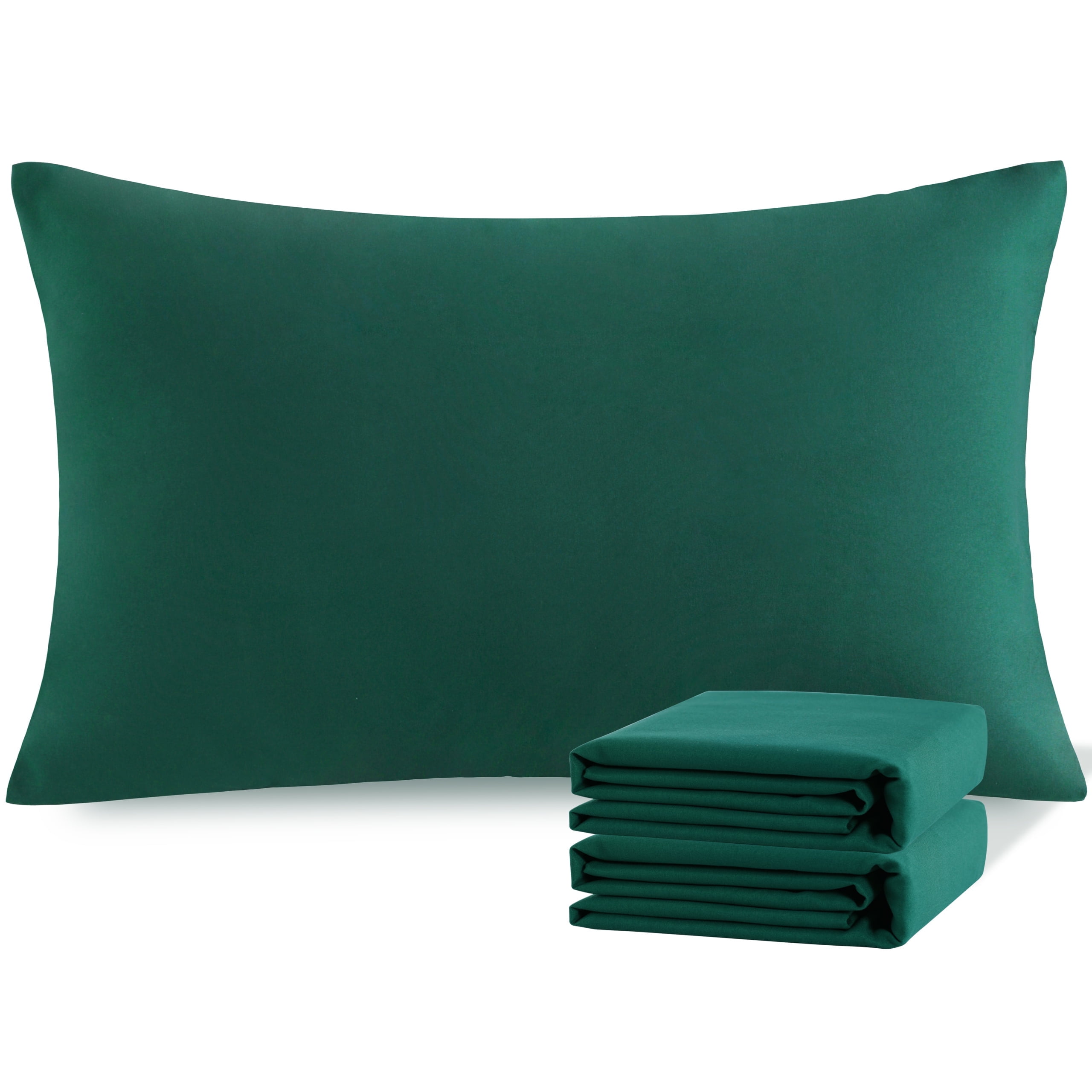 NT Bay, Microfiber Pillowcase Set, 2 Pack, Standard Dark Green ...