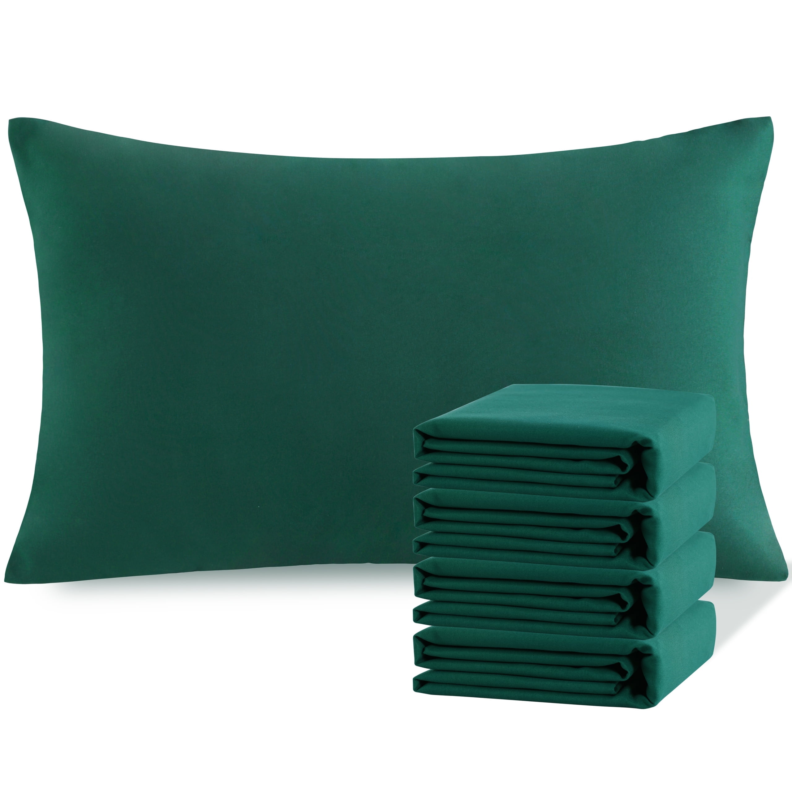 NT Bay, Microfiber Pillowcase Set, 4 Pack, Queen Dark Green - Walmart.com