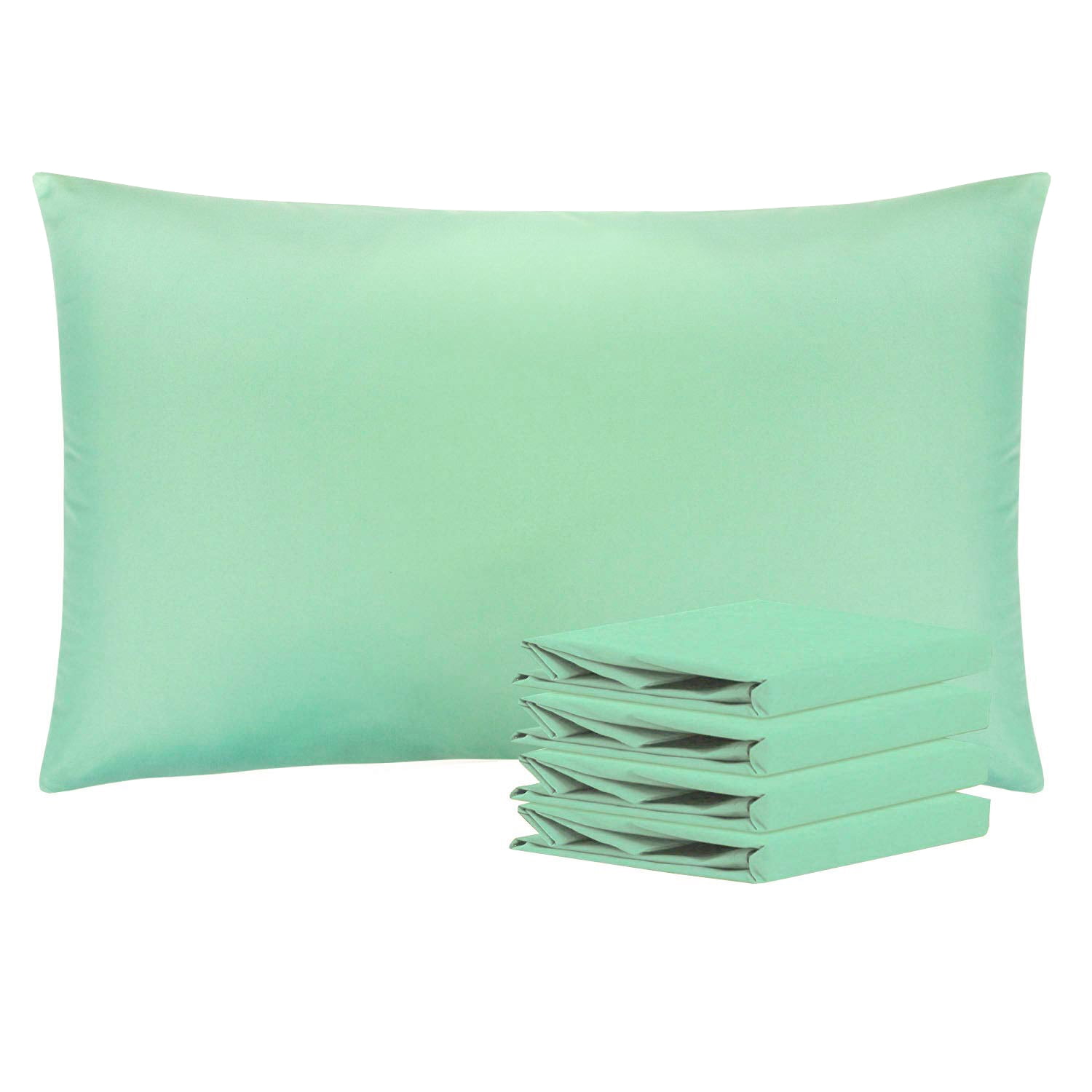 Ntbay Microfiber Pillowcase set - 4 Pack - Envelope Closure Pillow ...