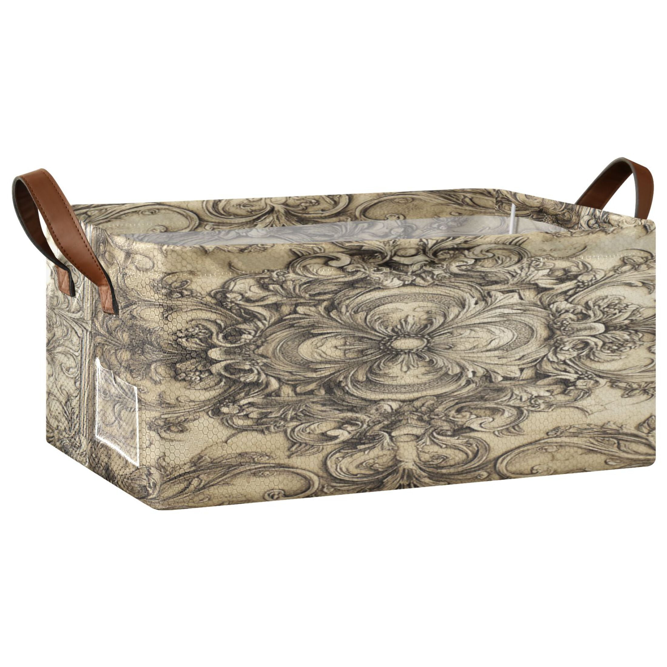 Ntricate Details Pattern Storage Basket Soccer Plaid Fabric Hoard Box ...
