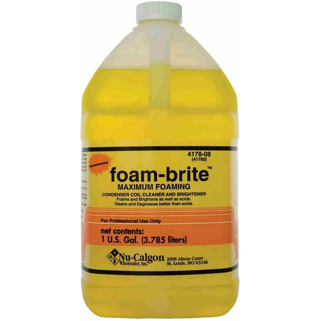 Nu-Calgon Foam-Brite 1 Gallon, Model 4178-08, Case of 4 - Walmart.com