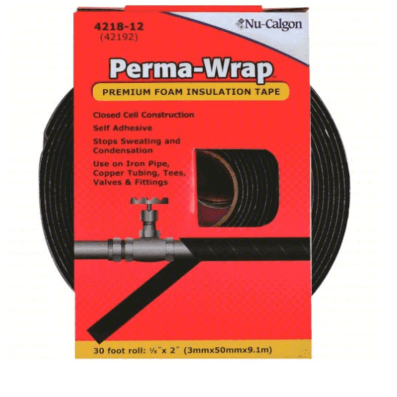 Nu-Calgon 4218-12 Perma-Wrap Foam Insulation Tape for Clean, Dry, and ...