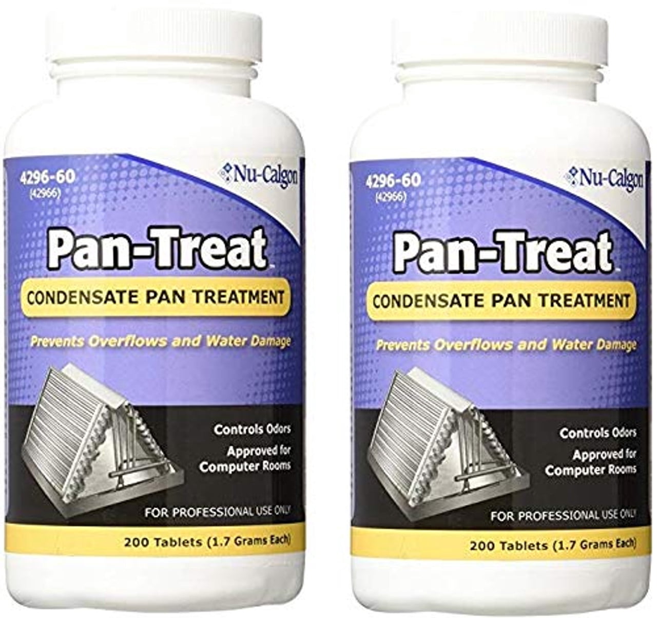 Nu-Calgon 4296-60 Pan-Treat Scum Tablets 2 JARS of 200 - Walmart.com