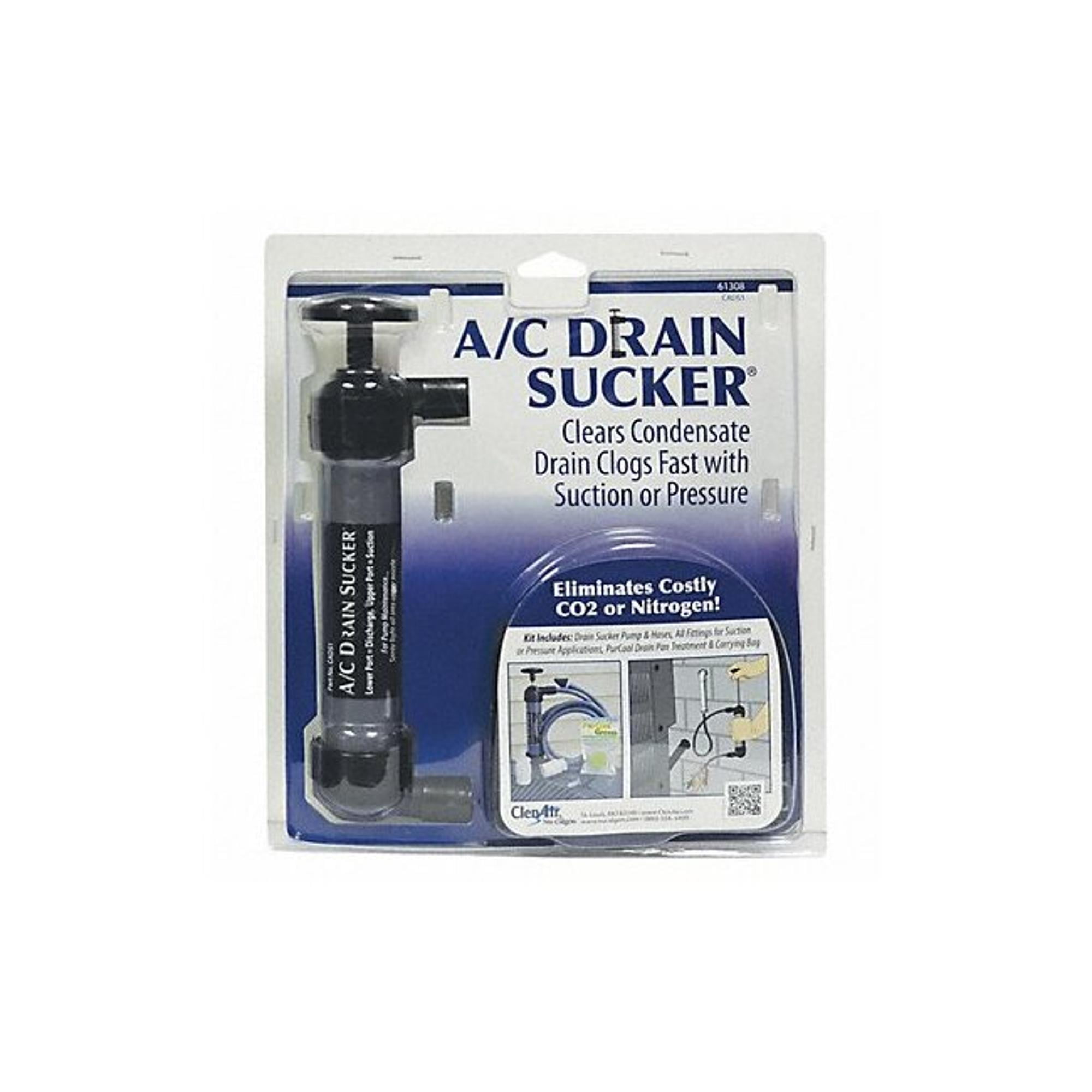Nu-Calgon A/C Drain Sucker Kit,Manual,16 in. 61308 - Walmart.com