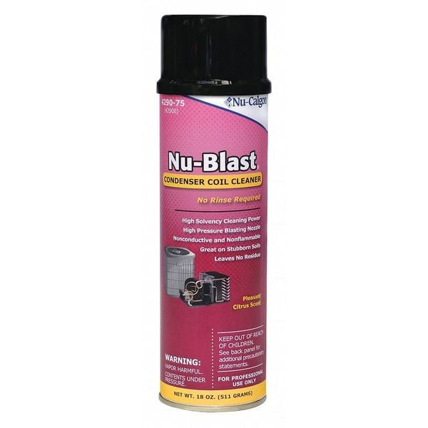 Nu-Calgon Coil Cleaner, 18 oz, Aerosol Can, Clear 4290-75 - Walmart.com
