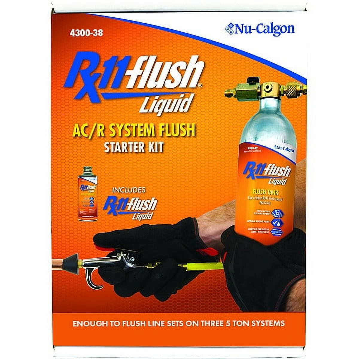 Nu-Calgon Flush Solvent,1 lb,Can,Liquid,Clear 4300-38 - Walmart.com