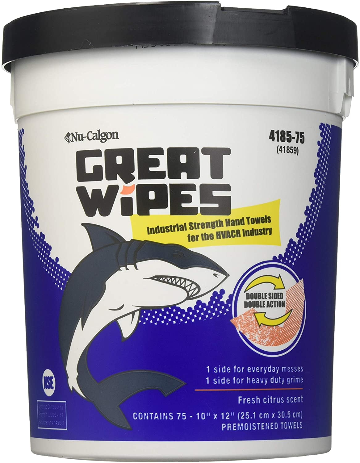 Nu-Calgon 4185-75 Great Wipes HVAC Hand Wipes - 75 Count - Walmart.com
