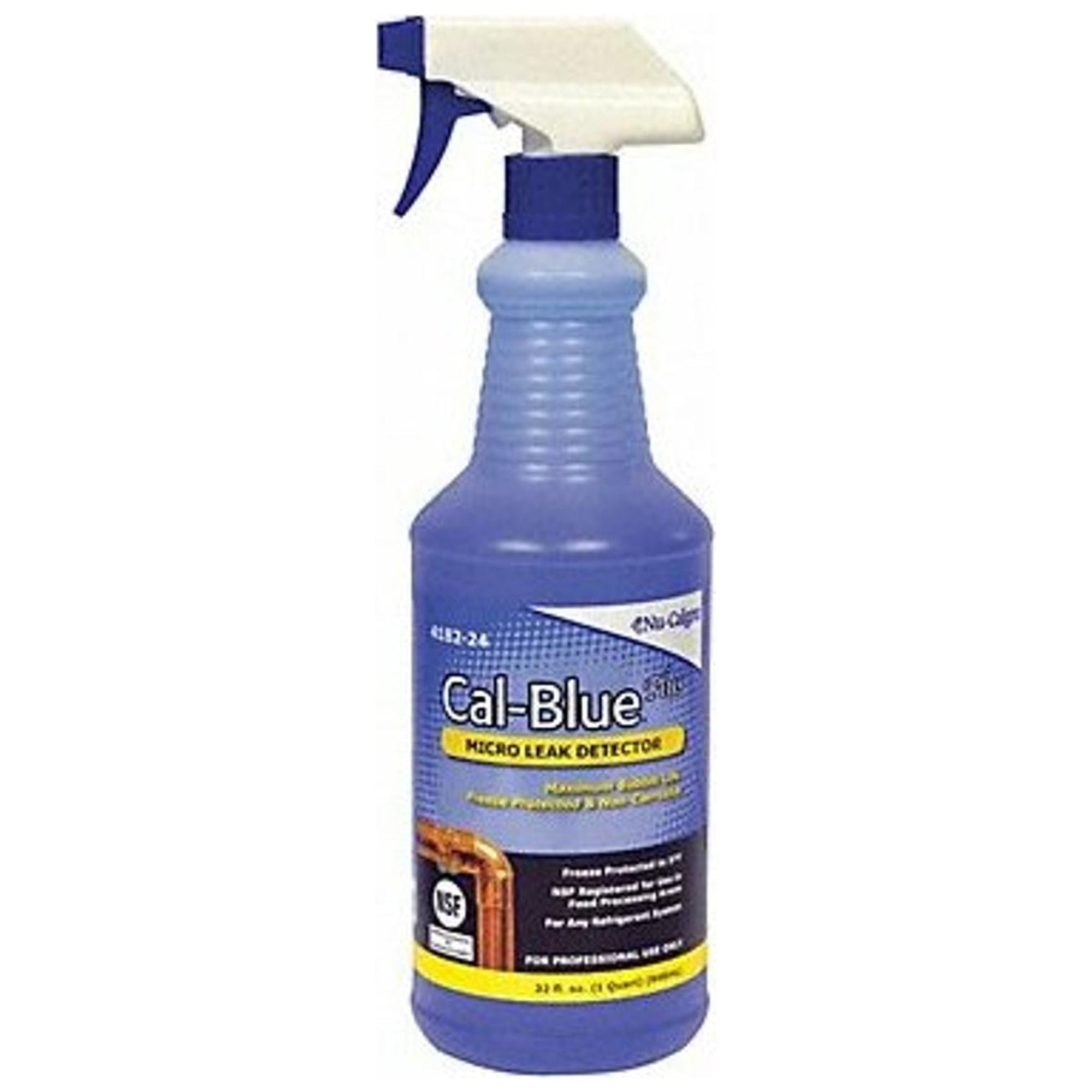Nu-Calgon 4182-24 Cal-Blue Plus Gas Micro Leak Detector 1 Quarter Spray ...
