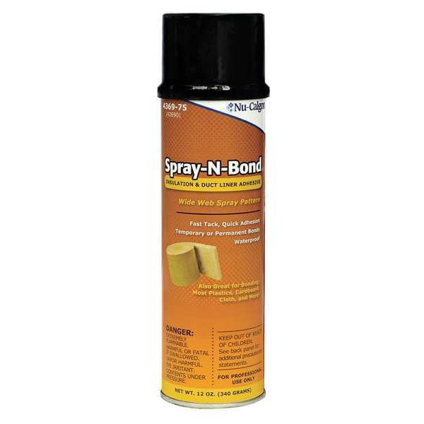 Nu-Calgon Spray Adhesive,12 fl oz,Aerosol Can 4369-75 - Walmart.com