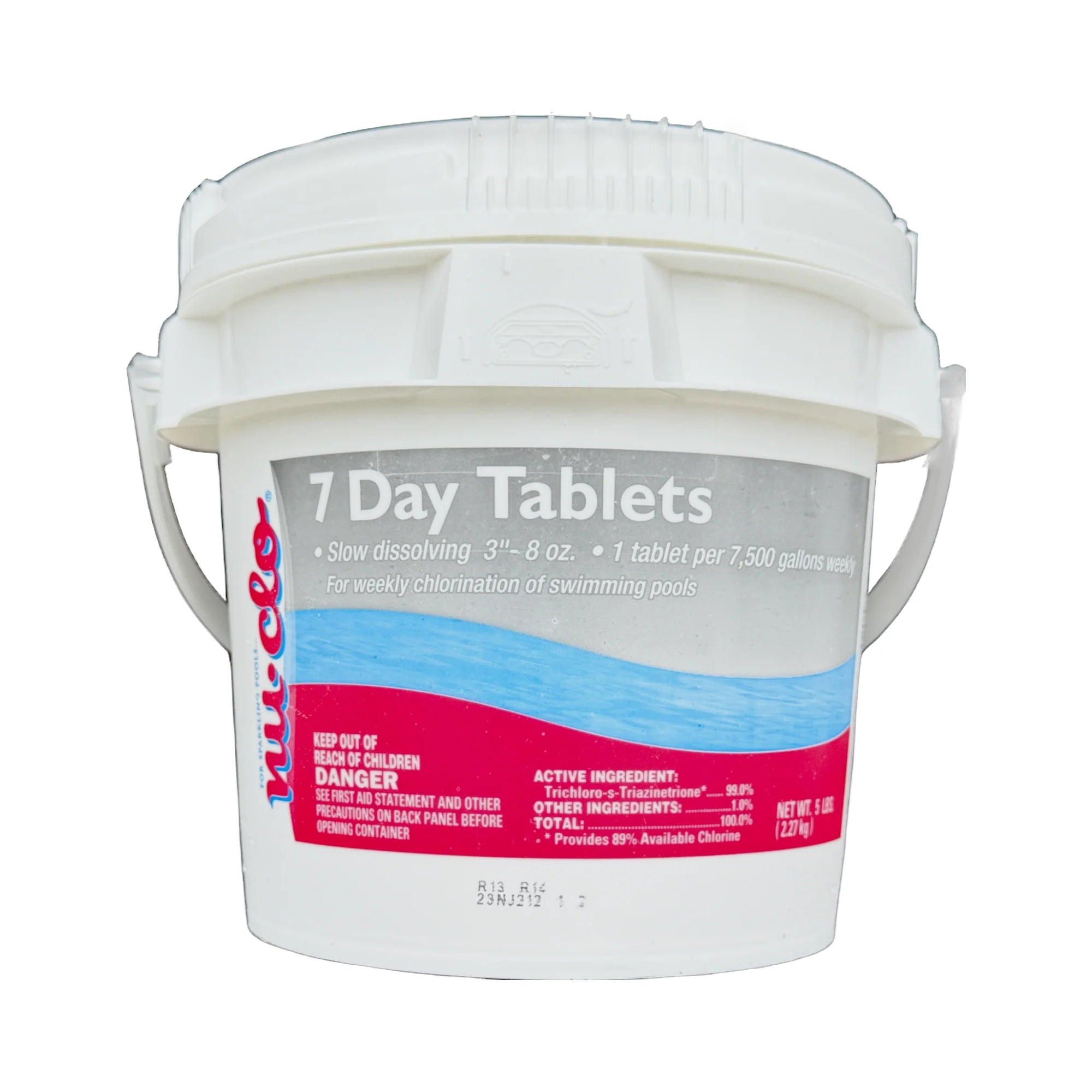 Nu-Clo 7 Day Slow Dissolving Stabilized Chlorine Tablets for Pool ...