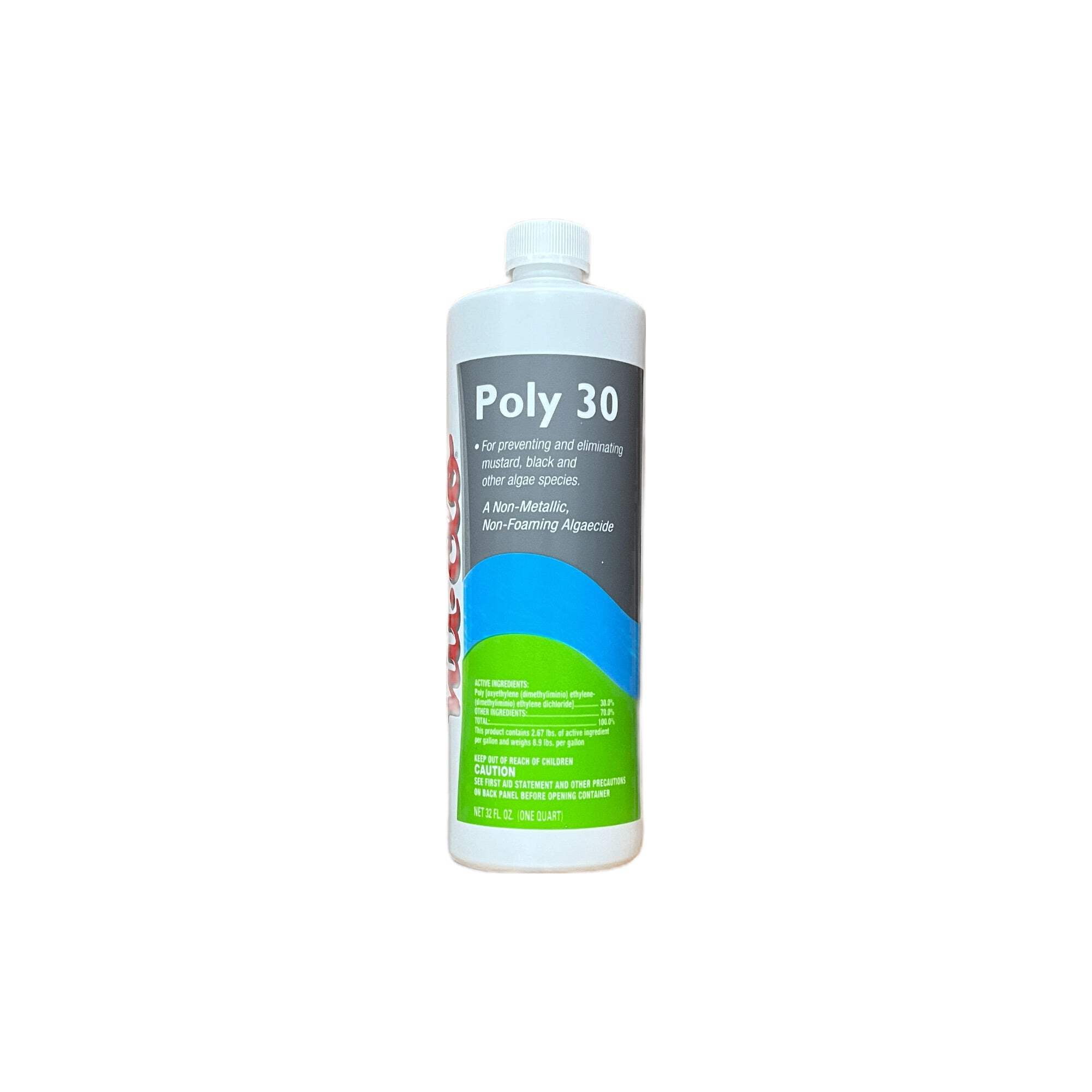 Nu-Clo Poly 30 Non Metallic Pool Algae Chemical Controllers, 32 fl oz ...