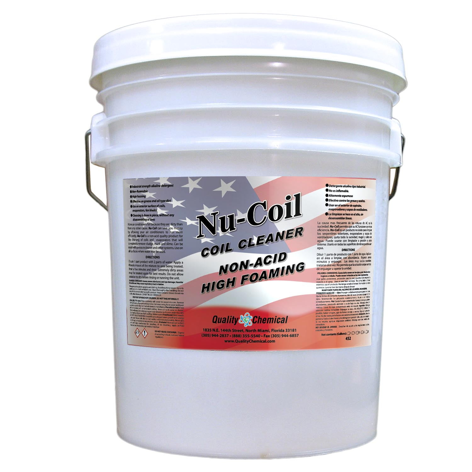 Nu-Coil Concentrated Air Conditioner Coil Cleaner - 5 gallon pail ...