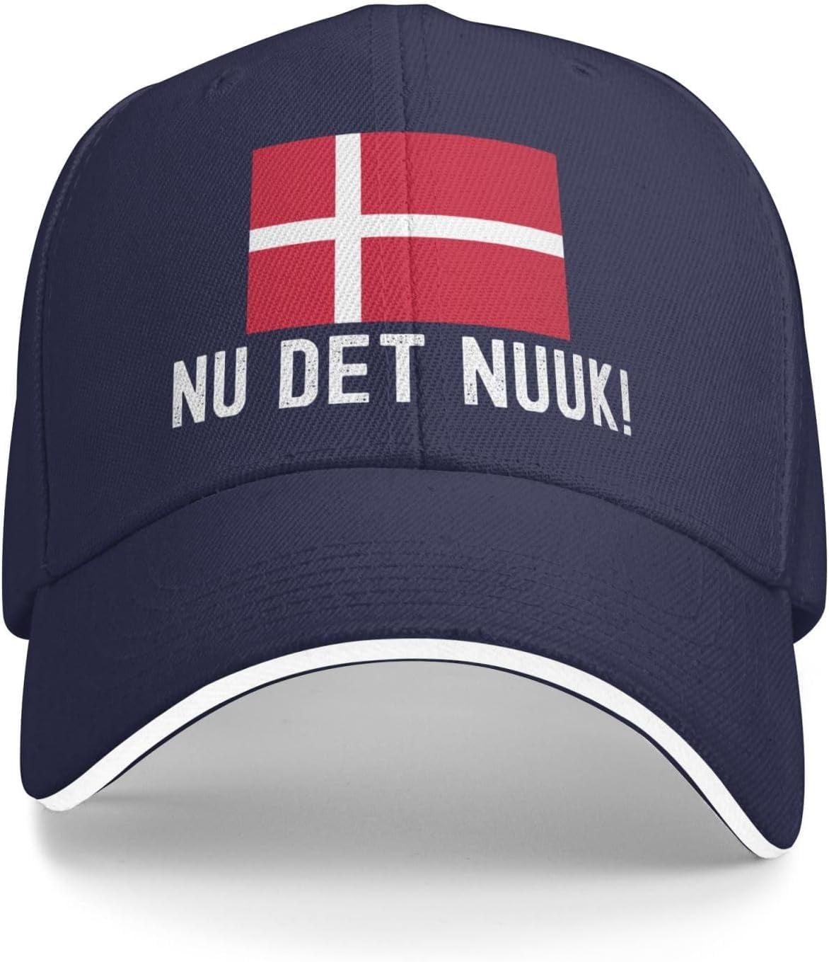 Nu Det Nuuk! Now'S Enough! Greenland Flag Adjustable Sandwich Hat ...