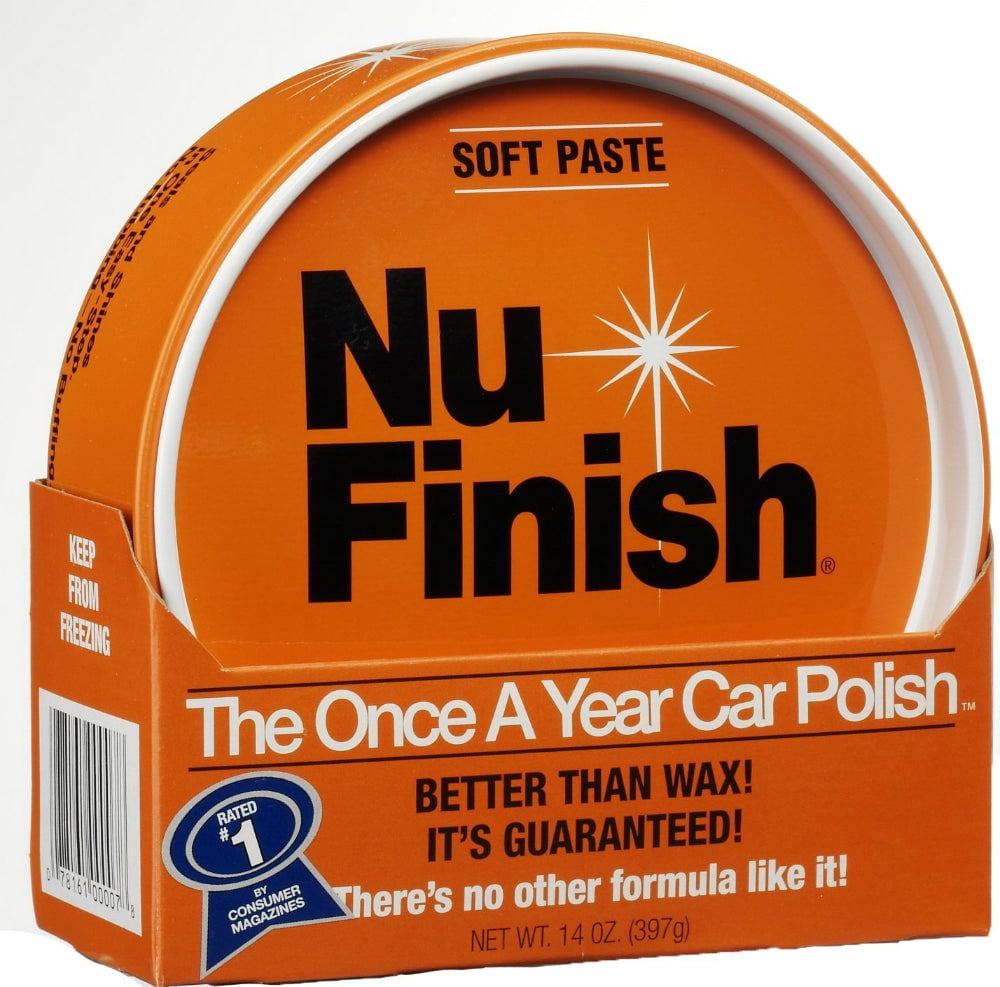 Nu Finish NF-76 The Once-A-Year Car Polish, Soft Paste, 14 Oz, Each ...